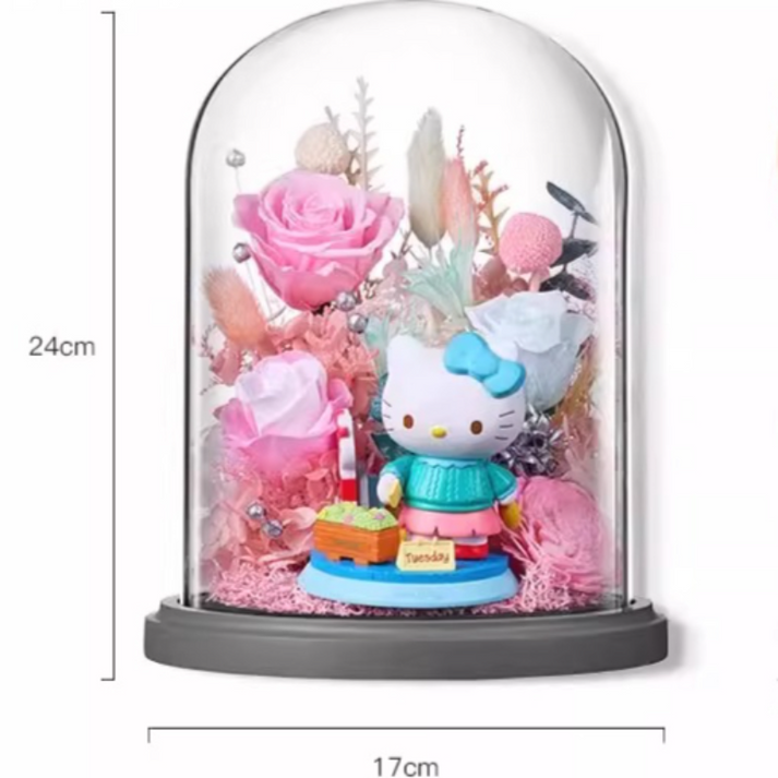 Hello Kitty Preserved Rose Arrangement – Garden Plus