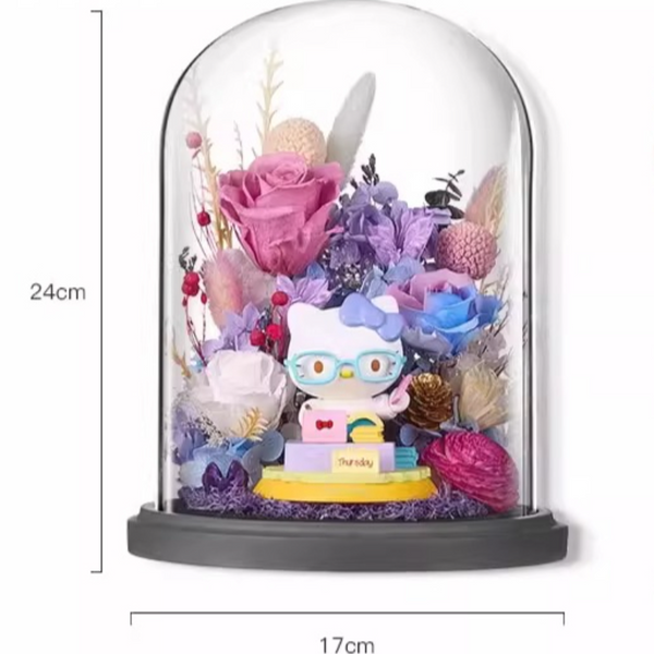 Hello Kitty Preserved Rose Arrangement – Garden Plus