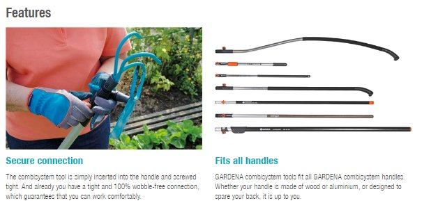 Gardena Combisystem Aerator Rake Garden Plus 3391-20